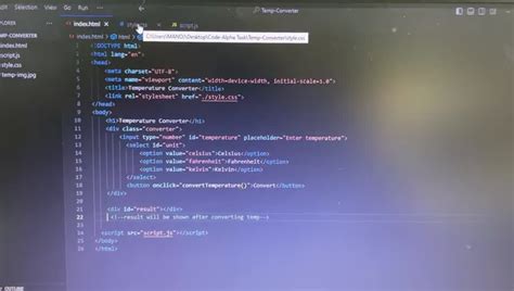 Manoj Saini On Linkedin Completed Task 1 Temperature Converter Given By Codealpha Using Html