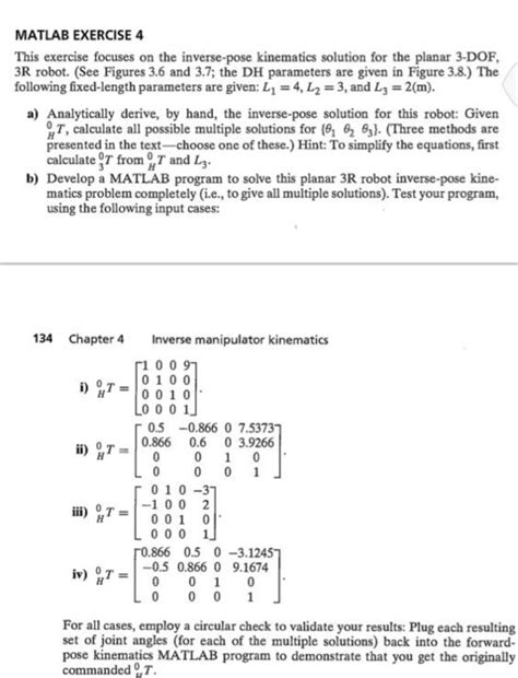 MATLAB EXERCISE This Exercise Focuses On The Chegg