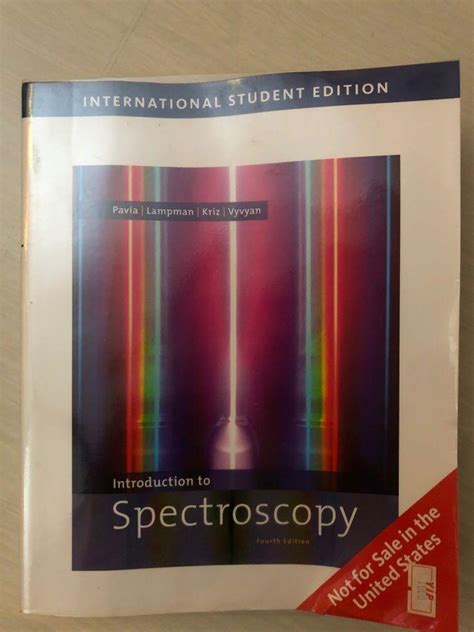 Introduction To Spectroscopy Hobbies And Toys Books And Magazines