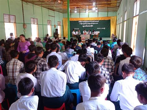 သာစည်မြို့ အမှတ် ၂ အခြေခံပညာအထက်တန်းကျောင်း၌ လူငယ်စကားဝိုင်းကျင်းပ Information And Public