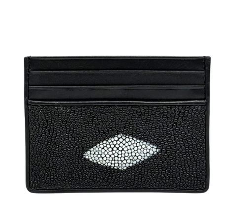 Genuine Stingray Flat Card Case First Street Leathermakai Genuine