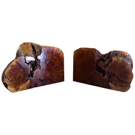 Pair Of Massive Vintage Natural Geode Stone Rock Sculptural Bookends At