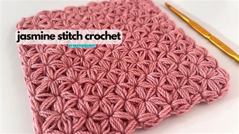 Jasmine Stitch Crochet Tutorial Step By Step Crochet Along Gratia