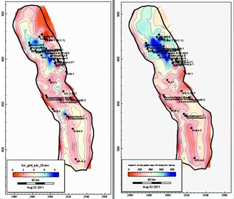 Example Indicative Calculated Maps Indicating The Original Total
