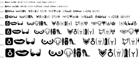 Erotic Symbols Font By Vladimir Nikolic Fontriver