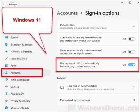 Windows 1110 Reopen Apps And Windows After Restart