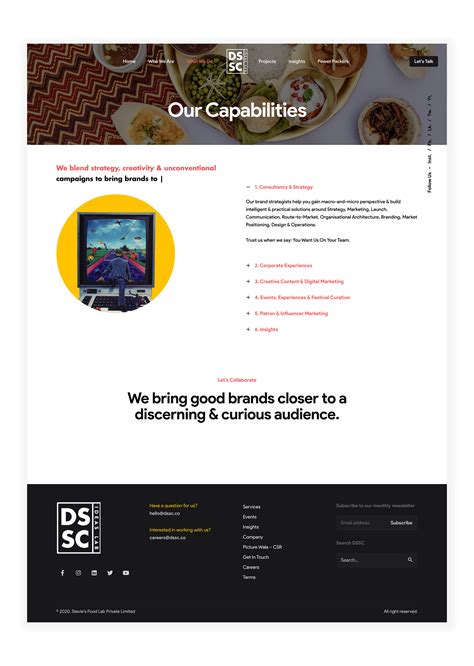 DSSC Ideas Lab Website Design Images Behance