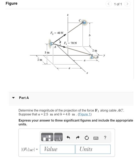 Solved 1 Of 1 Part A Determine The Magnitude Of The Chegg Com