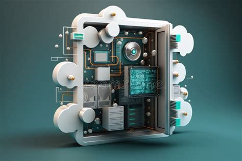 Secure And Reliable Cloud Computing Infrastructure For Government And Public Services Stock