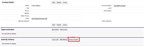 Salesforce Sending E Mail Using Templates The Marks Group Small
