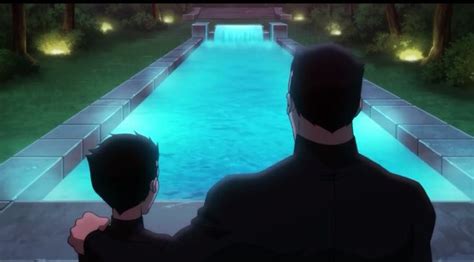 Son And Dad Moment Damian Wayne And Bruce Wayne Batman Superman