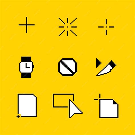 Free Vector Flat Design Mouse Cursor Set