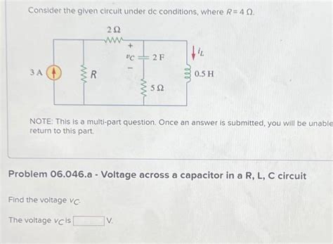 solved consider the given circuit under dc conditions where