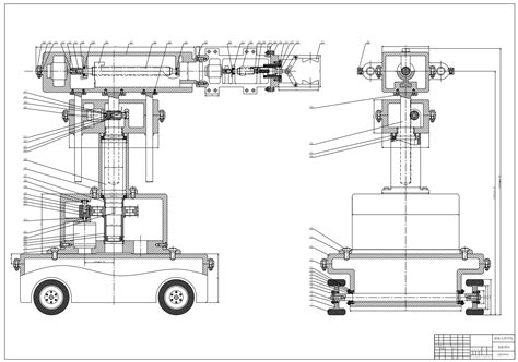自行走式物料搬运机器人结构设计cad 说明书 Autocad 2007 模型图纸下载 懒石网