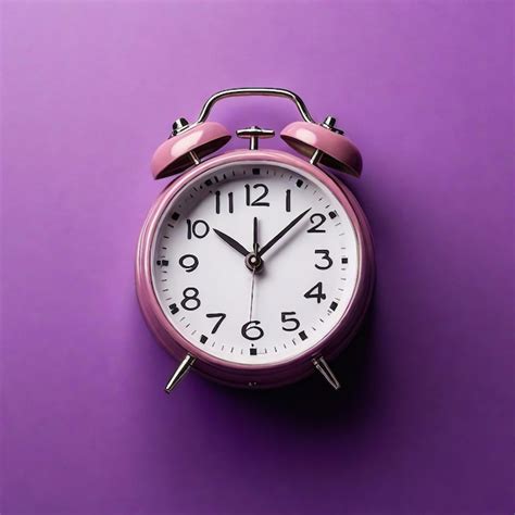 Premium Photo Analog Clock With Colorful Background