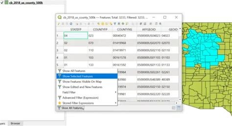 Show Only Selected Features In A Qgis Attribute Table Opensourceoptions
