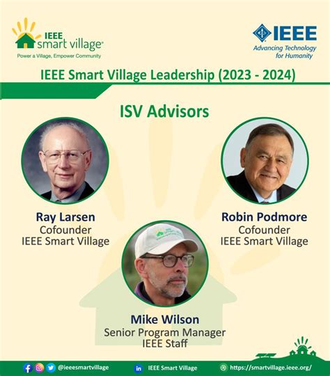 Ieee Smart Village On Linkedin Isv Newleadership Excitingannouncement Futuresuccess Ieee