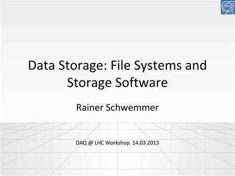 PPT Data Storage File Systems And Storage Software PowerPoint Presentation ID