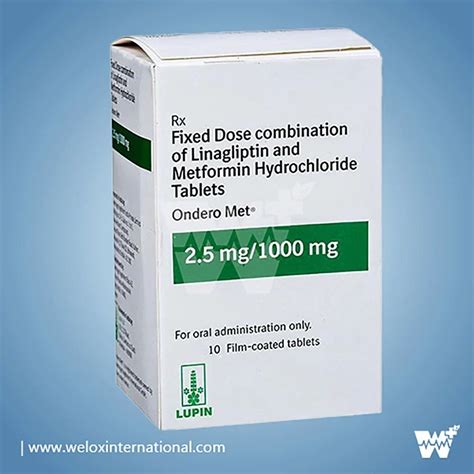 Linagliptin Metformin Ondero Met Tablet At Rs 150stripe Anti