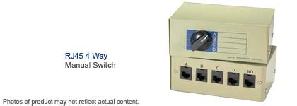 Manual Data Switch Box RJ45 4 Port