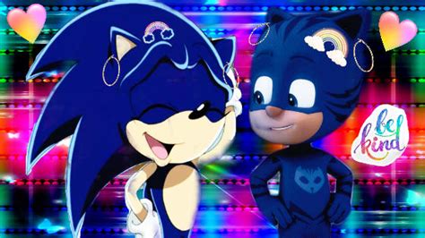Just Catboy And Sonic By Rainbow Reader On Deviantart