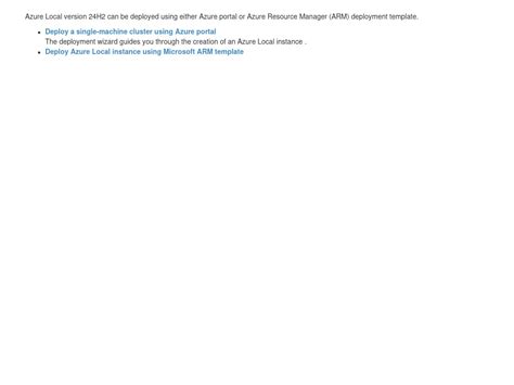 deploy azure local version 24h2 azure portal based deployment and