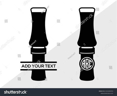Duck Call Monogram Svg Printable Vector เวกเตอร์สต็อก ปลอดค่าลิขสิทธิ์ 2210284703 Shutterstock
