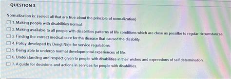 Solved QUESTION Normalization Is Select All That Are True Chegg