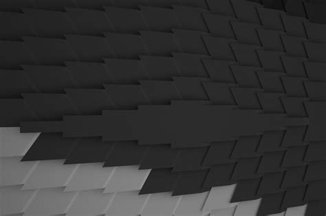 Premium Photo Dark Monochrome Minimal Geometry Background