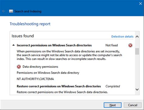 How To Fix Incorrect Permissions On Windows Search Directories