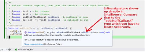 Javascript Whats The Proper Way To Document Callbacks With Jsdoc Stack Overflow