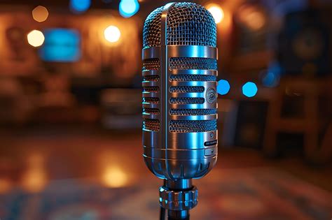 Download Ai Generated Podcast Microphone Royalty Free Stock