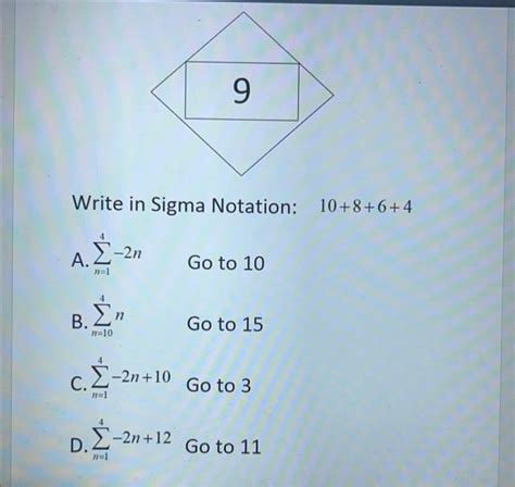 Solved Write In Sigma Notation A N N Go To Chegg