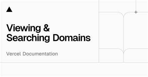 Viewing And Searching Domains