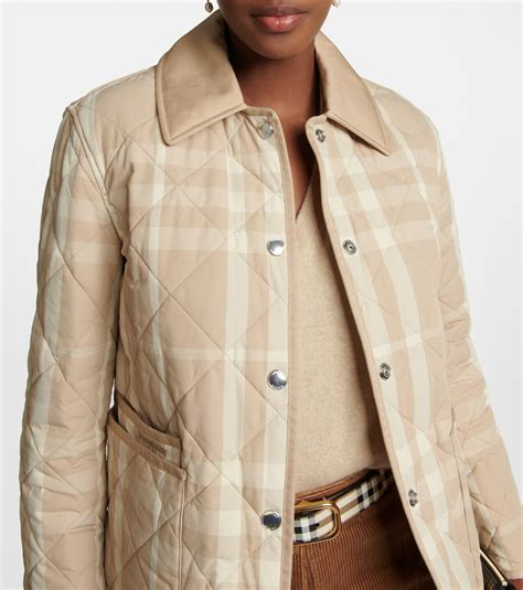 Burberry Checked Quilted Jacket Burberry