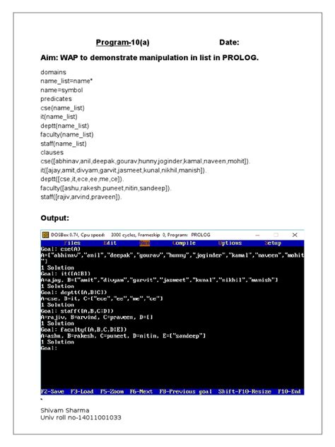 Program 10 A Date Aim Wap To Demonstrate Manipulation In List In