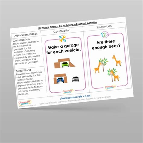 Year 1 Compare Groups By Matching Practical Activities Resource Classroom Secrets