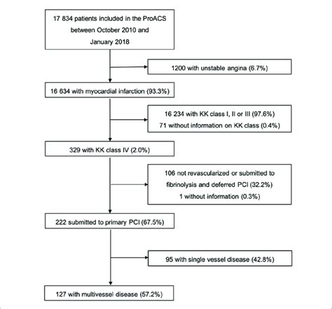Flowchart Of Patient Inclusion In The Analysis Kk Killip Kimball Download Scientific
