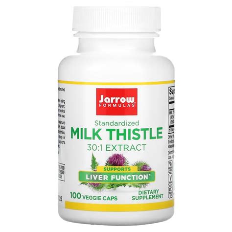 Jarrow Formulas Standardized Milk Thistle 150 Mg 100 Veggie Caps