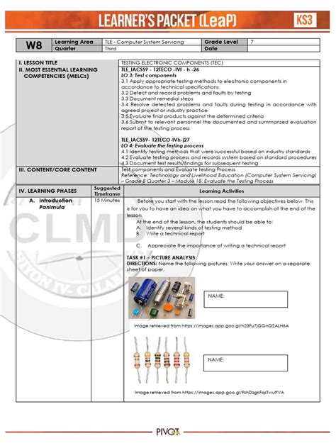 tle ict cy w8 pdf electrical network inductor