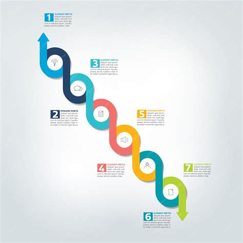 인포 그래픽 타임 라인 보고서 템플릿 차트 구성표 벡터 프리미엄 벡터