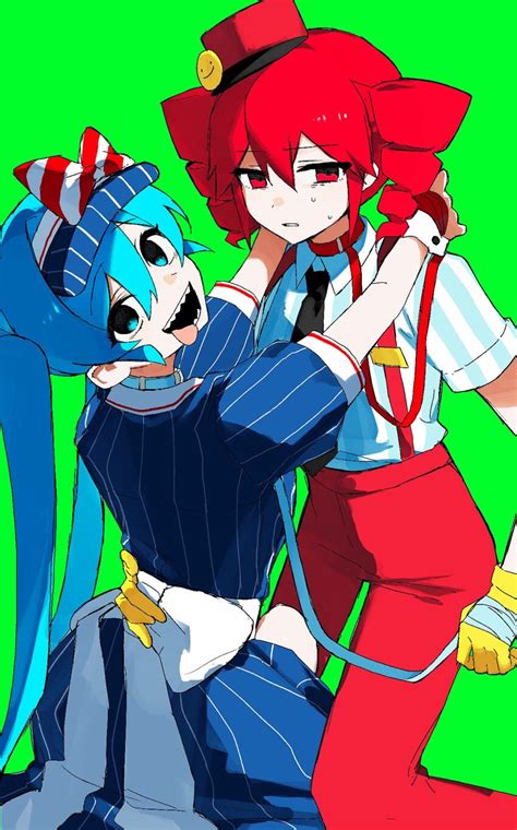 Enka Nacl Chica Hatsune Miku Kasane Teto Mesmerizer Vocaloid Utau Vocaloid Highres