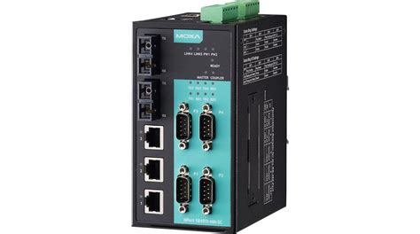 NPORT S8455I MM SC Moxa Serial Device Server 100 Mbps Serial Ports 4 RS232 RS422
