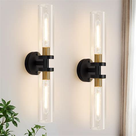 Bathroom Glass Wall Sconces
