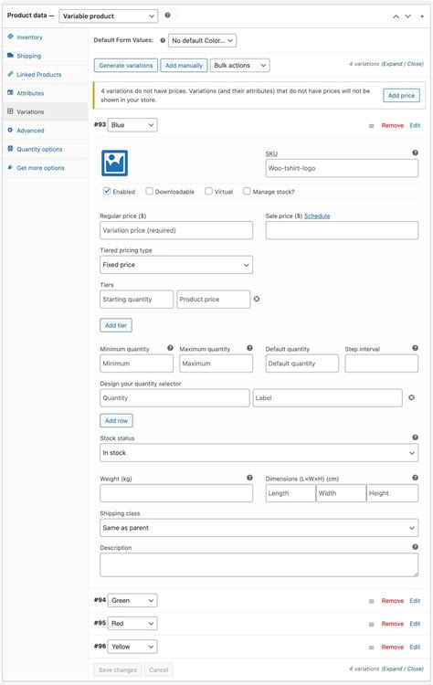 Woocommerce Variations Making The Most Of Variable Products