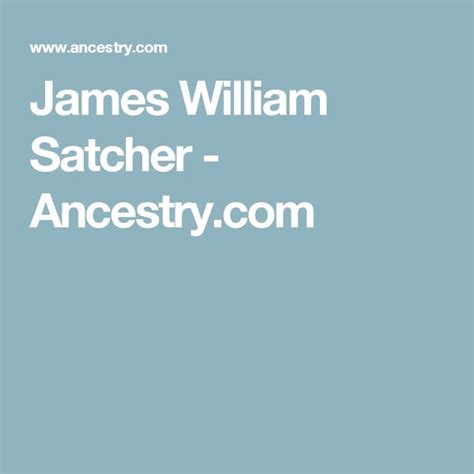 James William Satcher
