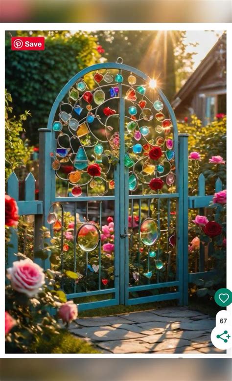 Glittery Gates For Yard Fences In 2024 Diy Garden Fence Garden Fence