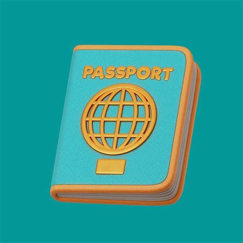 Universal Blue Passport Psd