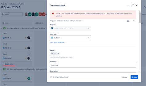 solved we can t create subtask from sprint backlog view