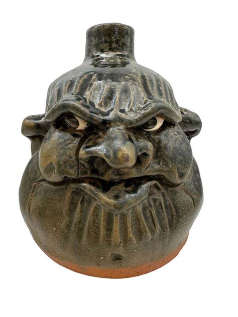Clete Meaders 1995 Folk Pottery Face Jug Auction